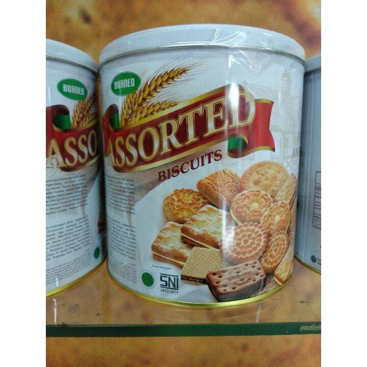 Borneo assorted biskuit kaleng 350gr | Lazada Indonesia