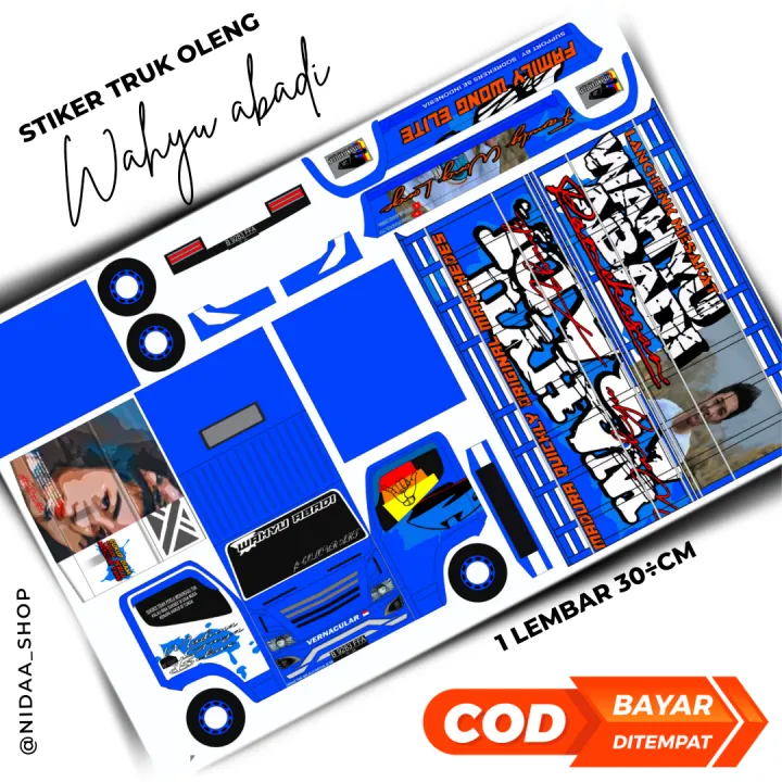 Pola stiker truk oleng WAHYU ABADI 1L | Lazada Indonesia