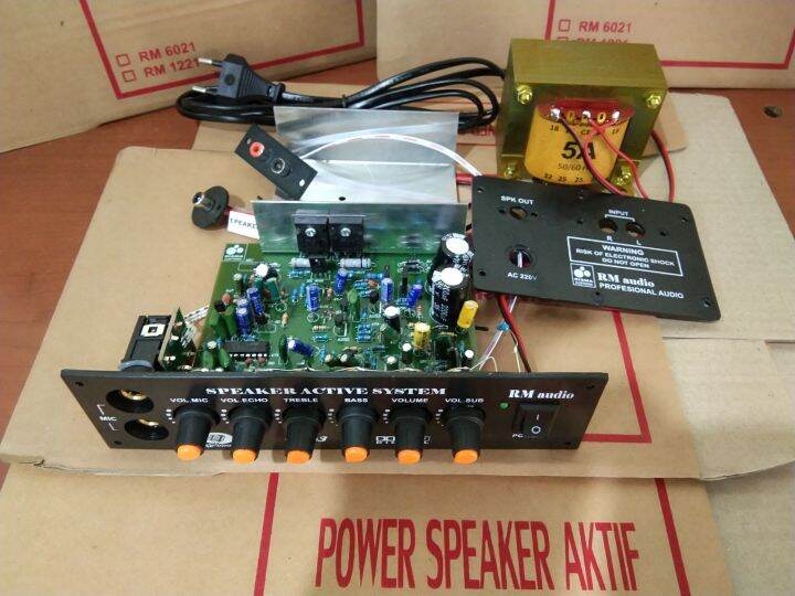 Kit power spiker aktif mono echo + Trafo 5 amper | Lazada Indonesia