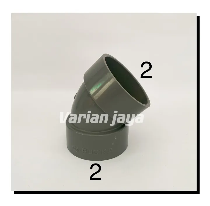 Elbow 45 Derajat Knee 2 inch D keni Sambungan L Knie 2” inci 45° | Lazada Indonesia