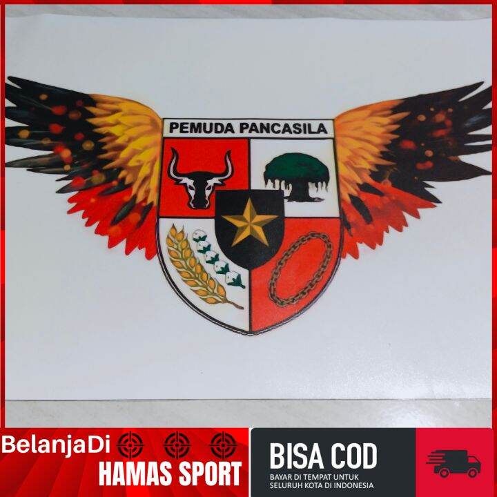 [COD] STIKER JUMBO PEMUDA PANCASILA| STIKER PP MOTOR / MOBIL | STIKER ...