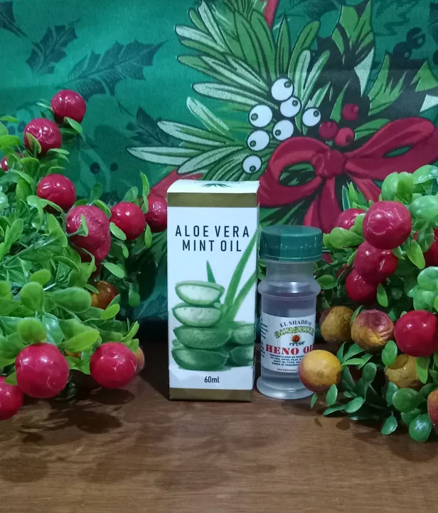 ALOE VERA MINT OIL (60ML) with free El shaddai oil | Lazada PH