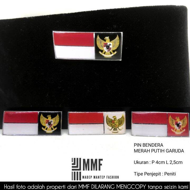 PIN BENDERA MERAH PUTIH GARUDA PIN MERAH PUTIH | Lazada Indonesia