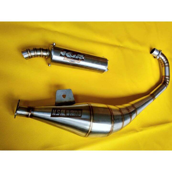 Knalpot Satria 2 Tak Model Kolong Samping Original KJR Racing Indonesia ...