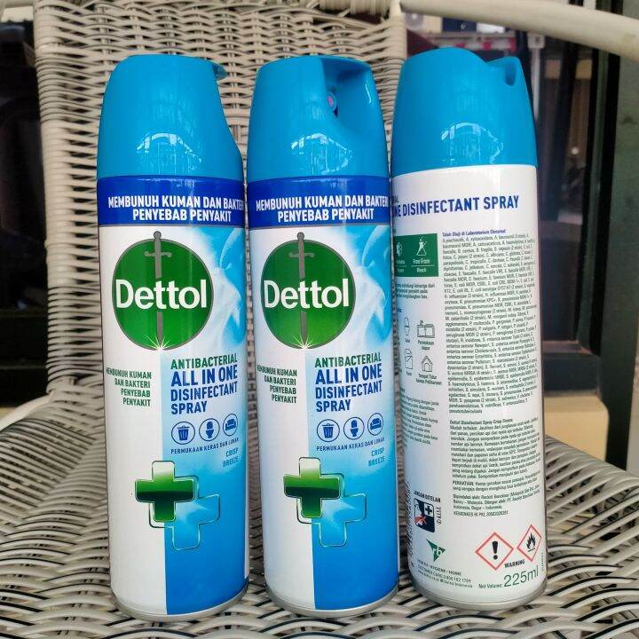 Dettol disinfectant Spray Crisp Breeze 225mL ,detol semprotan anti ...