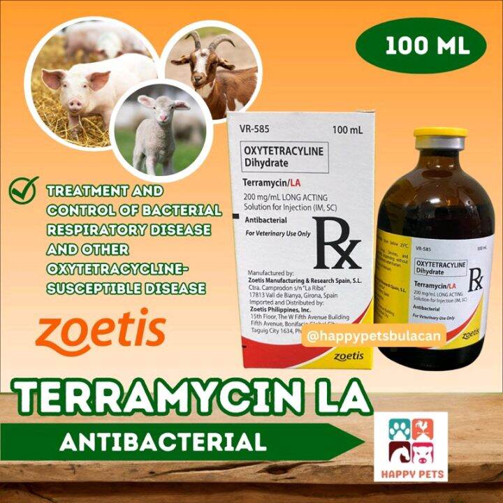 Terramycin LA 20ml Antibacterial | Lazada PH