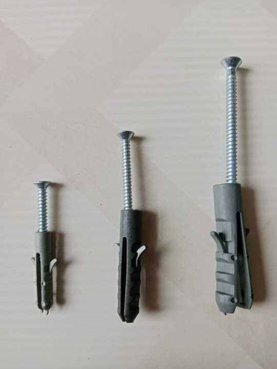 Fisher tembok / paku tembok / fisher beton ukuran S6 , S8 , S10 satu paket skrup isi ( 25 pcs ...