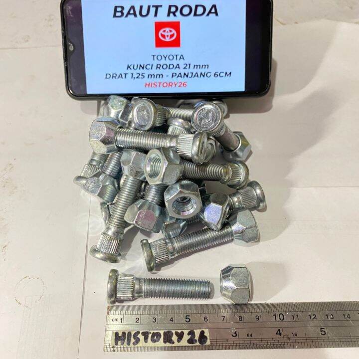 BAUT RODA VELG TOYOTA AVANZA KIJANG INNOVA COROLLA- LUGNUTS HUB BOLT ...
