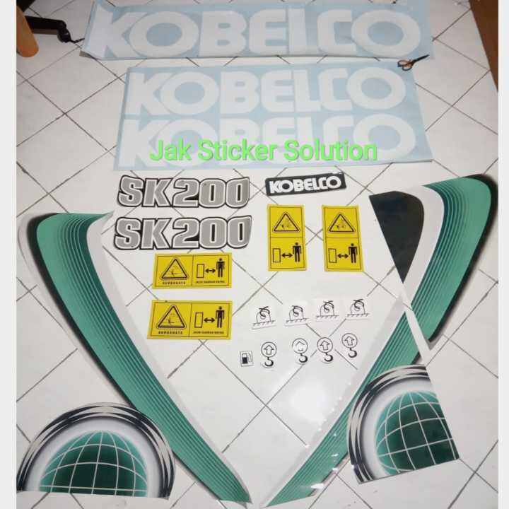 Stiker Kobelco SK200-10 Sticker Alat Berat Excavator | Lazada Indonesia
