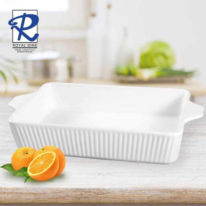 Royal Dine Radiance Rectangular Baking Dish Microwavable Oven Safe ...