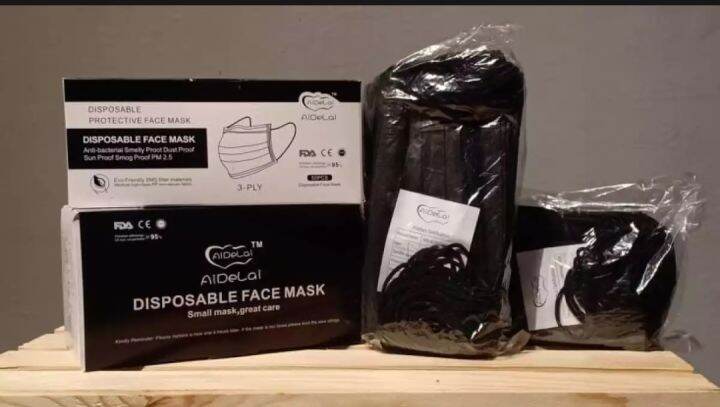 Buy One Take One Face Mask Adelai Black | Lazada PH