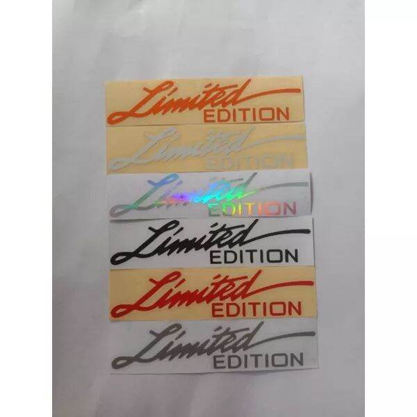 STICKER LIMITED EDITION UKURAN 18CM | Lazada Indonesia