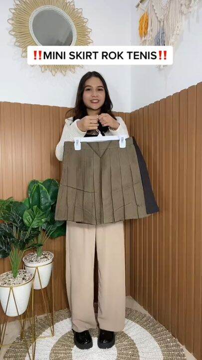 Onefashionmall Korean Women Mini Skirt Rok Tennis Korea Rok Celana ...