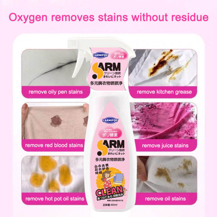 425ml Japanese multi-enzyme clothing spray spray net to remove yellow stains decontamination ...