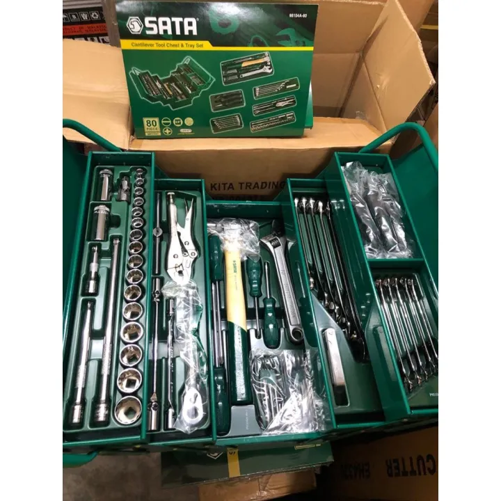 SATA Cantilevel Mechanic Tool Chest Set (mm)3/8DR 95104A-80FM | Lazada