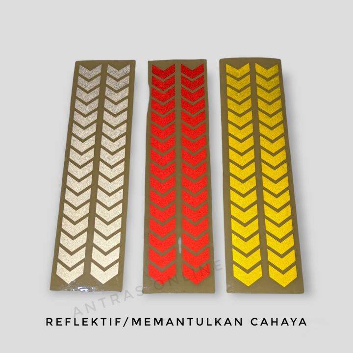 stiker cutting reflektif box motor panah garis polisi - cutting sticker ...