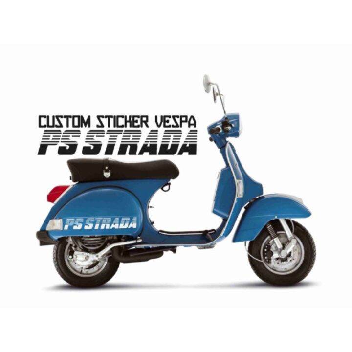 stiker cutting PS STRADA untuk motor Vespa | Lazada Indonesia