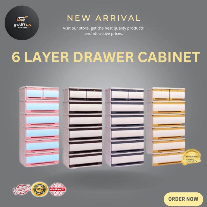Start up ZOOEY 2022-H HARMONY DRAWER WITH 2-TONE 5 OR 6 LAYER DRAWER | Lazada PH