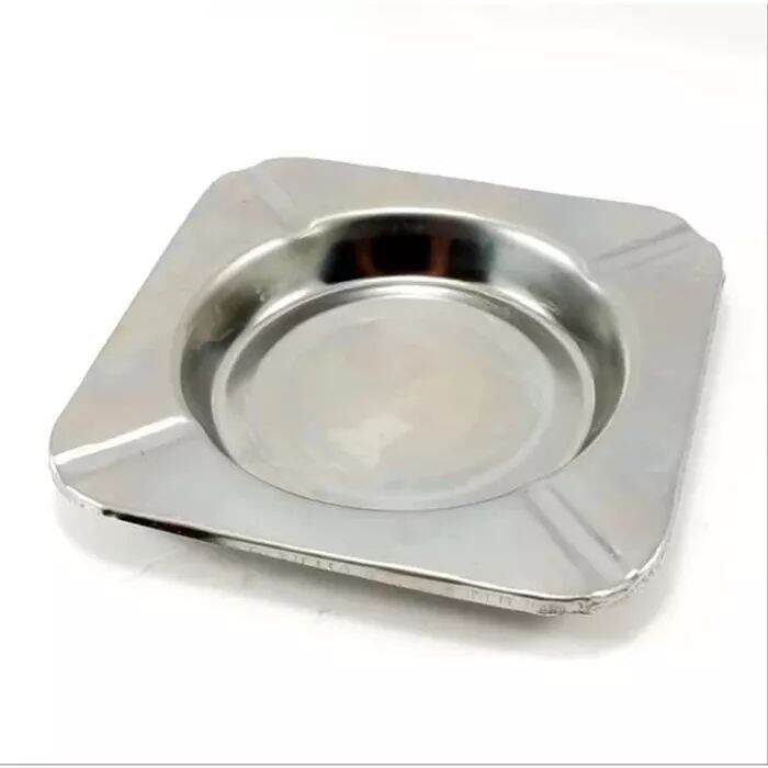 Asbak Kotak Stainless Steel / Asbak Murah / Asbak kaleng / ashtray ...