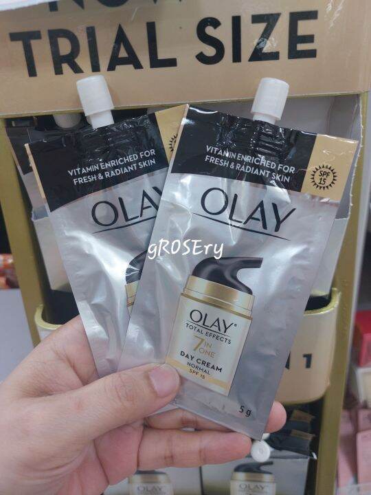Olay total 7 effects facial cream day and night 2 sachet | Lazada PH