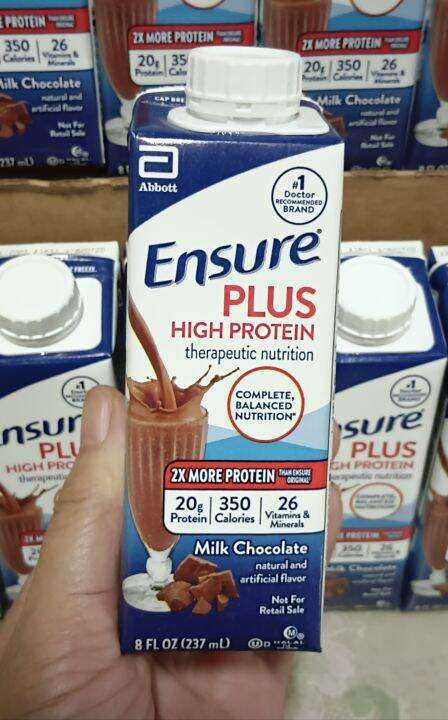 ‼️ New product ENSURE PLUS HIGH PROTEIN milk chocolate shake 237ml | Lazada PH
