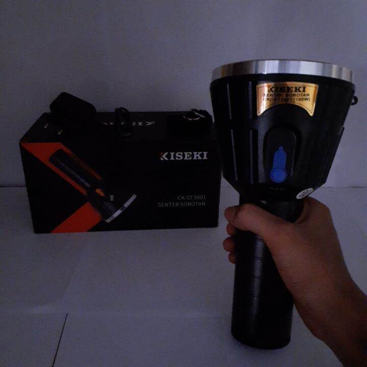 Senter Cas JUMBO Super Terang 100W Tahan Lama 6000mAh Original KISEKI ...
