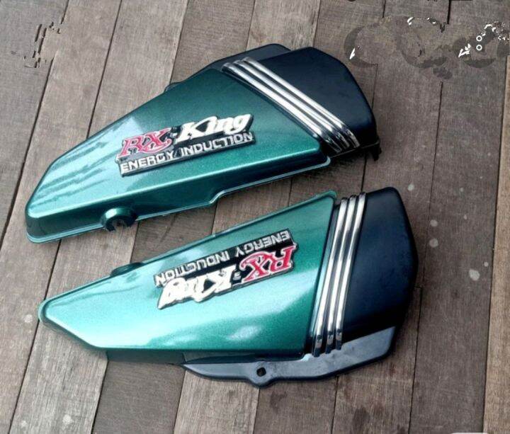 Bok aki yamaha rx king hijau botol 2002 fullset setiker dan emblem ...