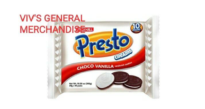 Presto Cream Choco Vanilla ( 30g x 10s ) | Lazada PH
