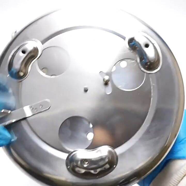 17 Cm Tromol Kasa Stainless Steel Tangki Sterilisasi Tromol Kasa Steril ...