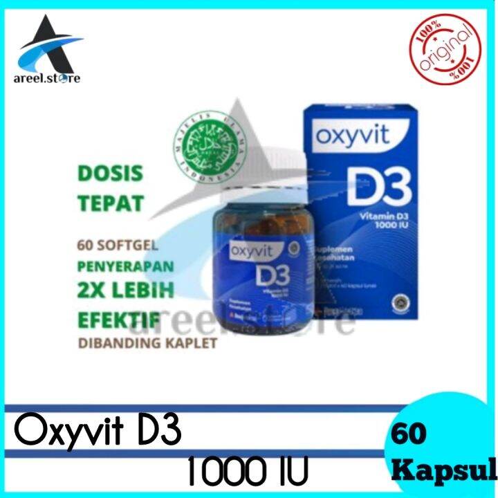 Oxyvit D3 1000 IU 60 Kapsul | Lazada Indonesia