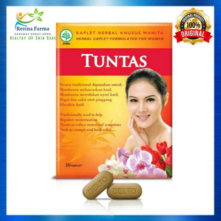 Pil Tuntas 1 Box isi 10 Kaplet Jamu Obat Herbal Untuk Melancarkan Haid ...
