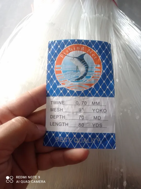 Jaring ikan senar 0.70 9 inchi 70md/80yds yoko pukat ikan jaring ikan ...
