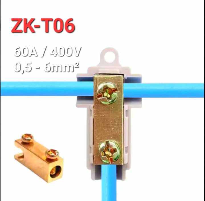 Terminal Block Blok T Konektor Kabel HIGH POWER CONNECTOR ZK-T06 ...