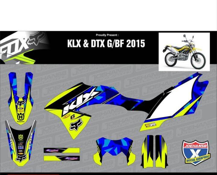 Decal KLX BF 150cc Full Body - Stiker motor KLX BF 150cc Full custom ...
