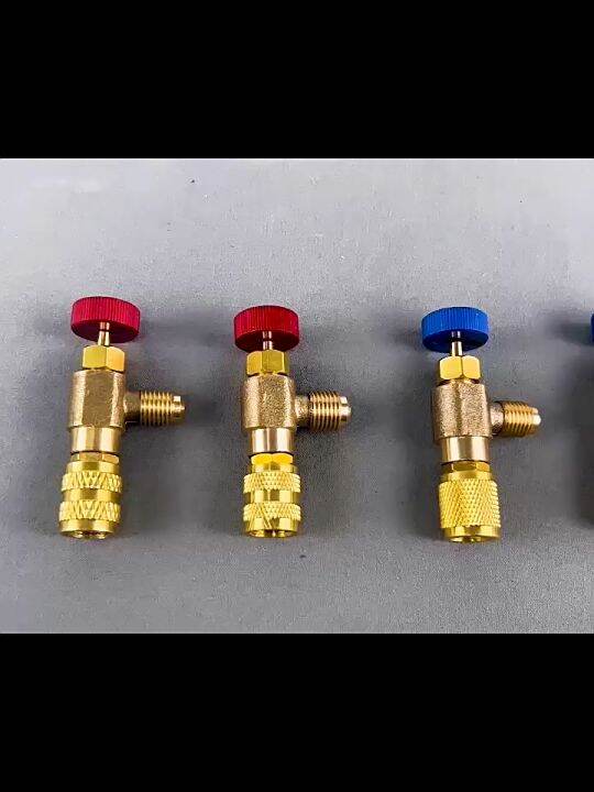 Refrigeration Charging Adapter Refrigerant Connector Safety Valve R22 ...