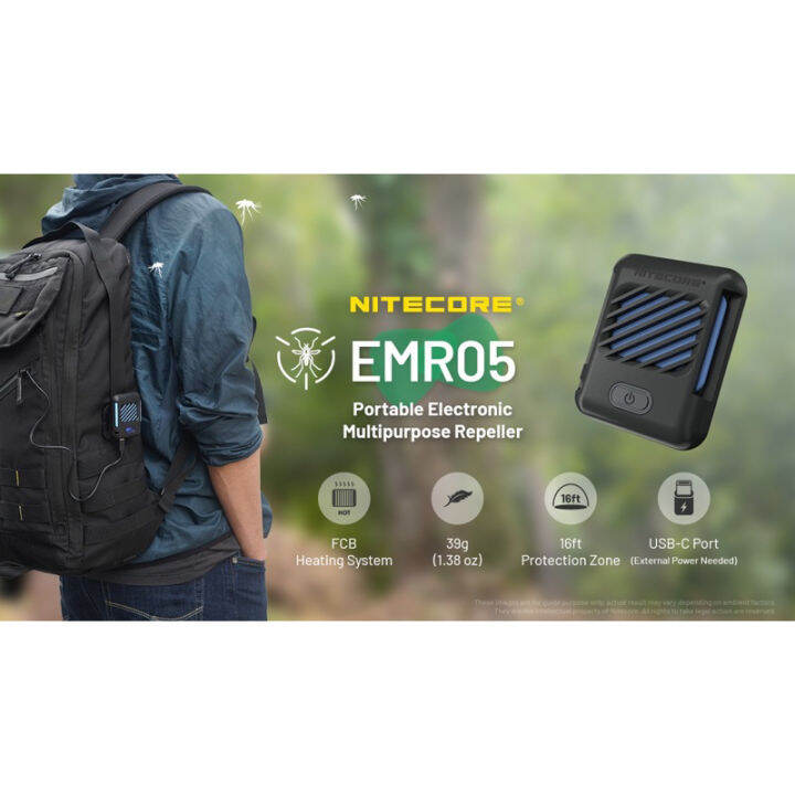 NITECORE EMR05 EMR06 PORTABLE ELECTRONIC MULTIPURPOSE MOSQUITO ...