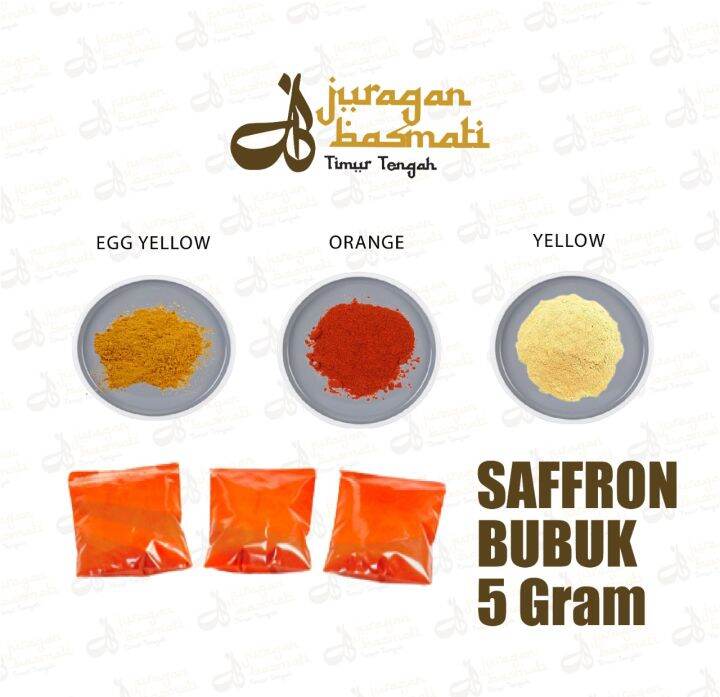 SAFFRON BUBUK/ Zafaron / Pewarna Masakan 5gr Kuning / Orange | Lazada ...