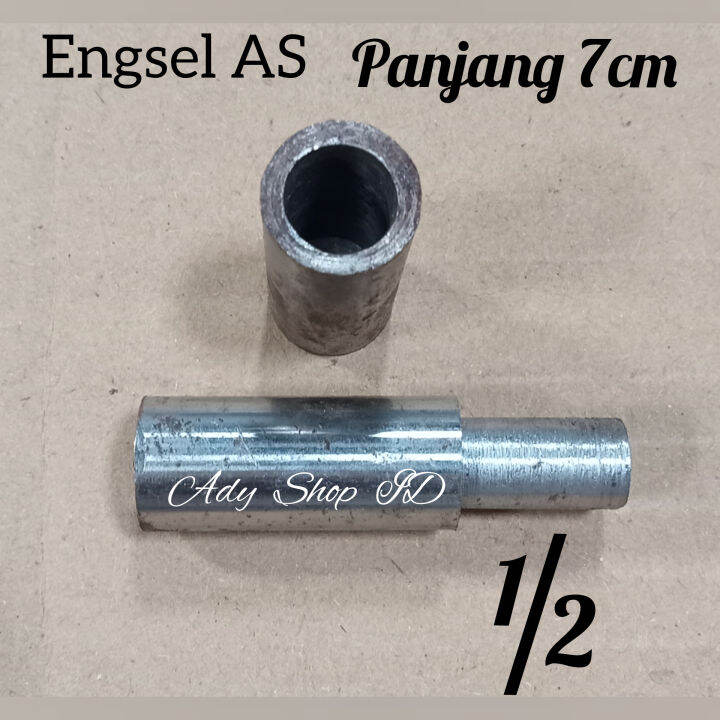 Engsel As ukuran ½ panjang 7cm, komponen pintu besi | Lazada Indonesia