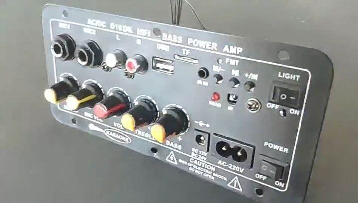 220V 12V 24V Bluetooth Audio Amplifier Karaoke Amplifier Hifi Stereo ...