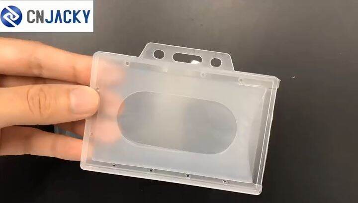 Tempat Kartu Id Card Landscape Transparan Frame Casing Name Tag Id Card ...