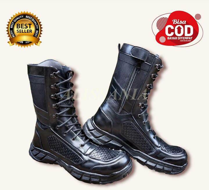 SEPATU SAFETY PRIA PDL TNI/POLRI/SECURITY DINAS LAPANGAN | Lazada Indonesia
