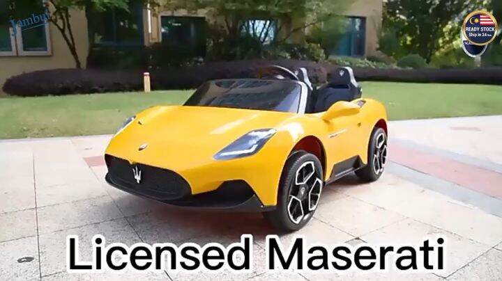 Kid Children Electric Ride On Remote Control Maserati Car Electromobile ...