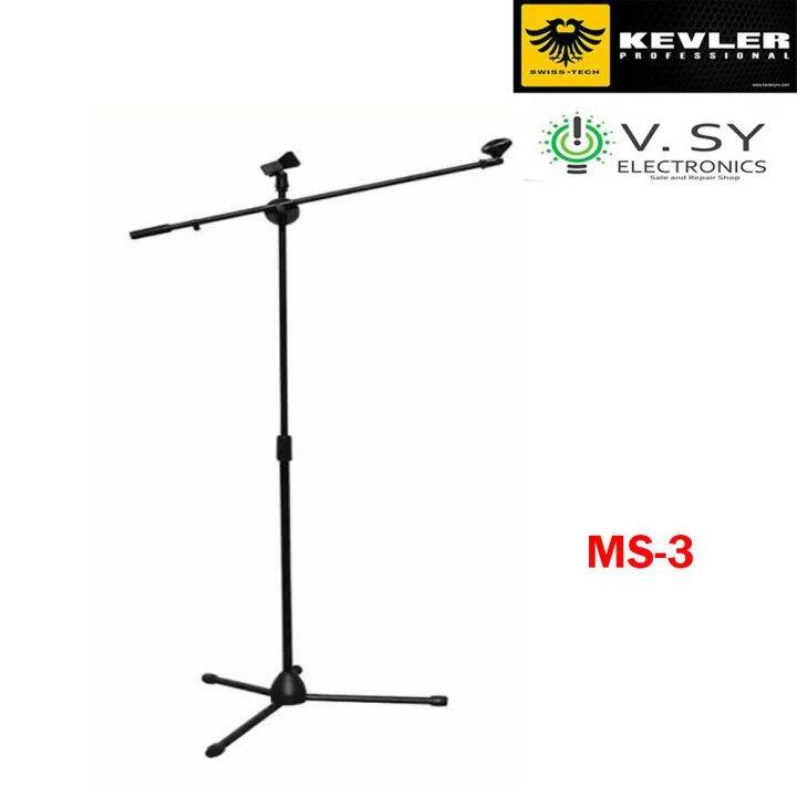 Kevler MS-3 Adjustable Microphone Mic Stand Tripod MS3 MS 3 | Lazada PH