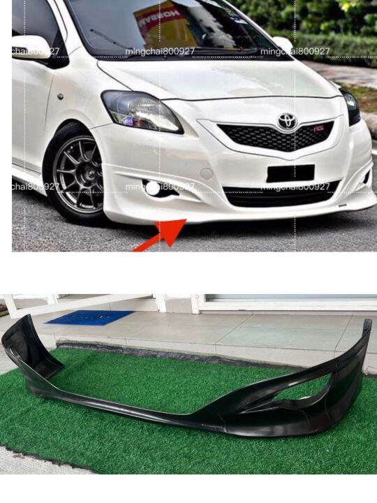 Toyota Vios NCP93 Trd Sportivo Front Skirt with Logo Pu Bodykit Depan ...