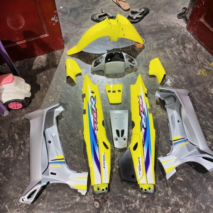 cover body set fizr halus yamaha fizr f1zr kuning silver | Lazada Indonesia