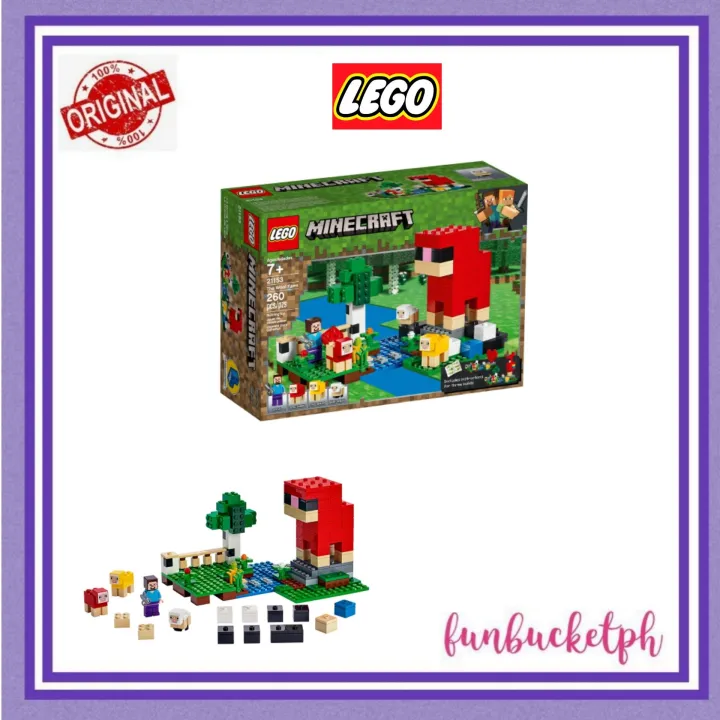 Original Lego Minecraft 21153 - The Wool Farm | Lazada PH
