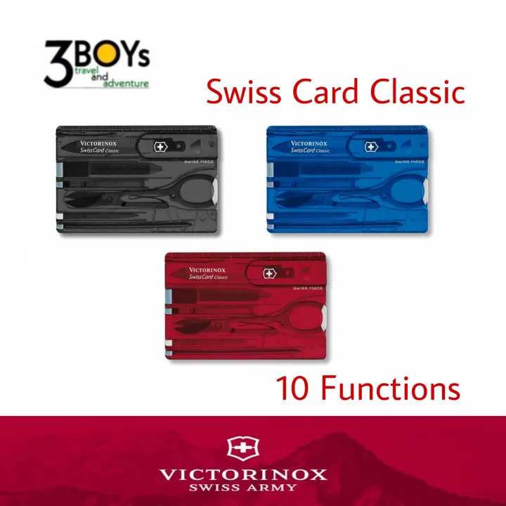 Victorinox Swiss Card Classic 10 ฟังก์ชั่น สวิสการ์ด ของใหม่ ของแท้100% ...
