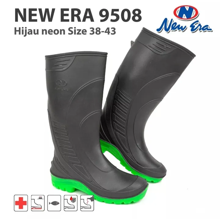 Yu-Sepatu Boots tinggi New Era 9508 Lentur dan Nyaman dipakai cocok ...