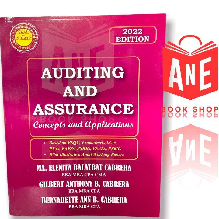 AUTHENTIC Cabrera 2022 - Auditing and Assurance Concepts and ... AUTHENTIC Cabrera 2022 - Auditing and Assurance Concepts and ...