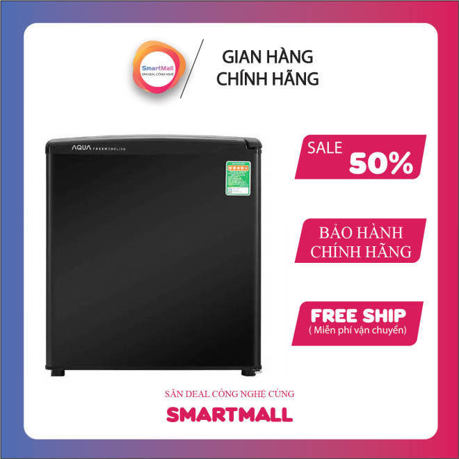 Tủ lạnh Aqua 50 lít AQR-D59FA(BS) - Tiết kiệm điện nhờ công nghệ làm ...